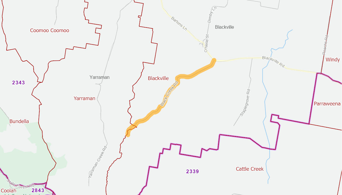 Blacks Creek Road (Rural Road) - 117228-21NSW-RTR | Infrastructure ...
