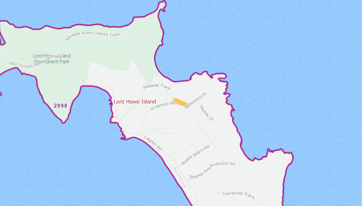Anderson Road, Lord Howe Island - 117351-21NSW-RTR | Infrastructure ...