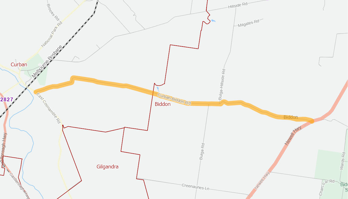 Curban Biddon Road (Rural Road) - 117562-21NSW-RTR | Infrastructure ...