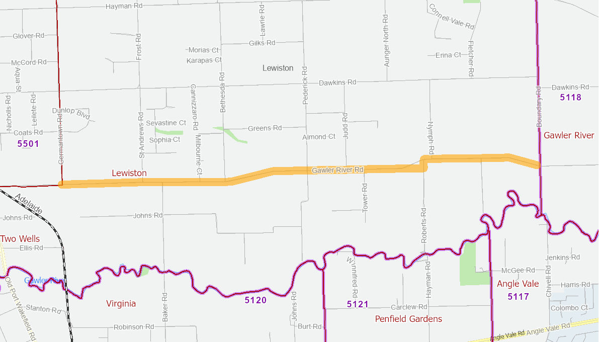 Gawler River Road (Rural Road) - 118888-22SA-RTR | Infrastructure ...