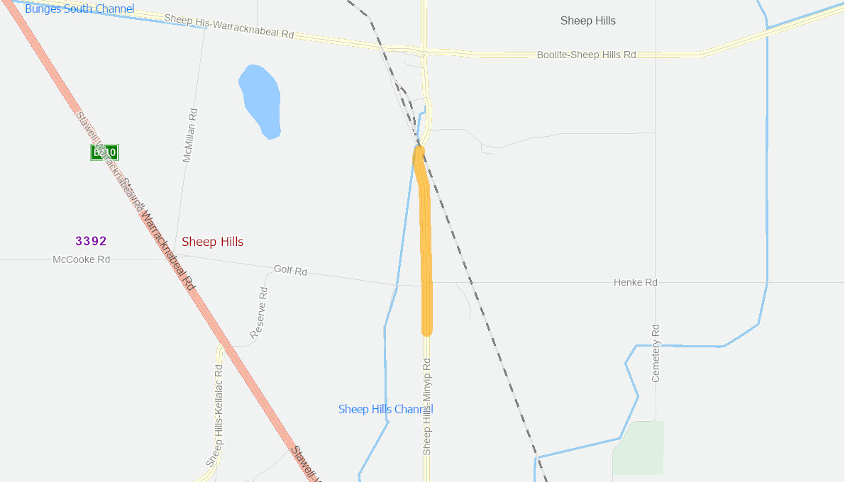 Sheep Hills Minyip Road (Rural Road) - 119374-22VIC-RTR ...