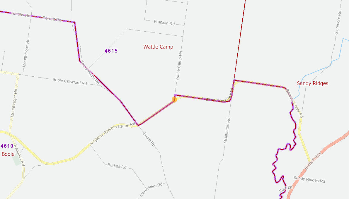 Wattle Camp Road, Wattle Camp (Rural Road) - 120703-22QLD-RTR ...