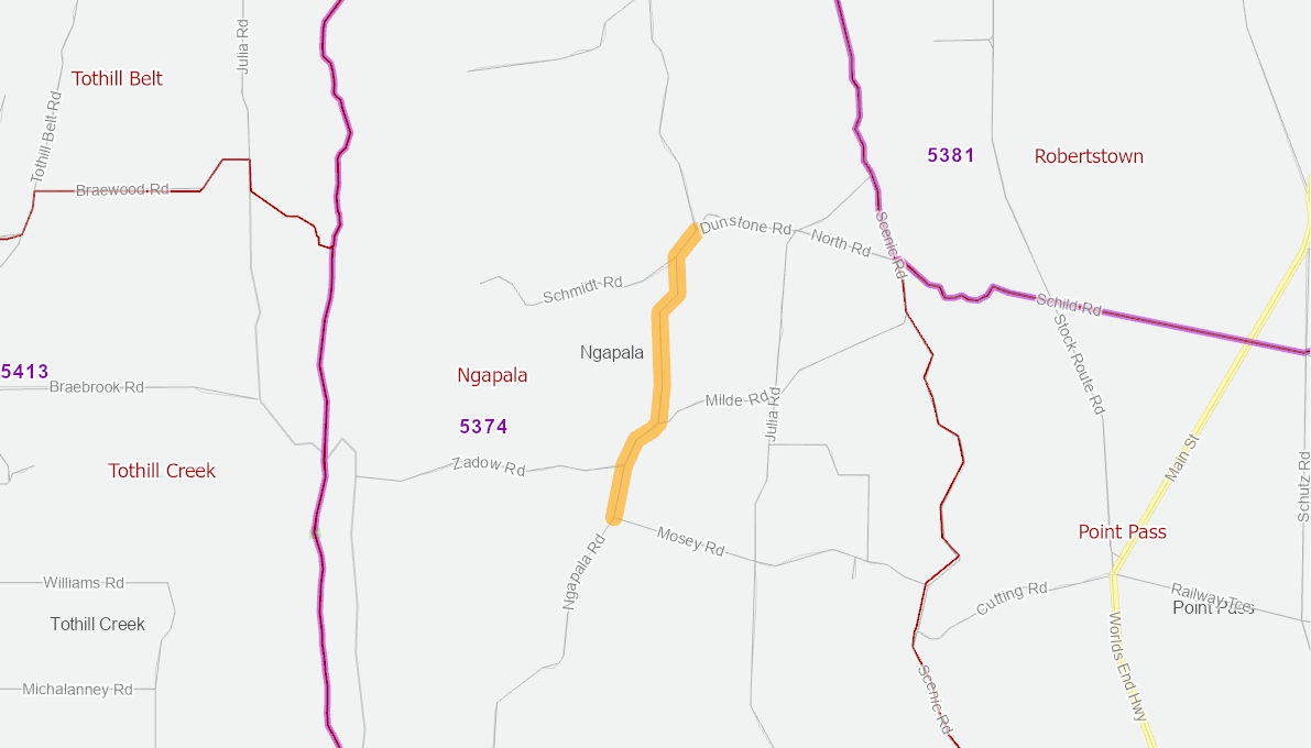 Ngapala Rd (Rural Road), Hampden - 121125-22SA-RTR | Infrastructure ...
