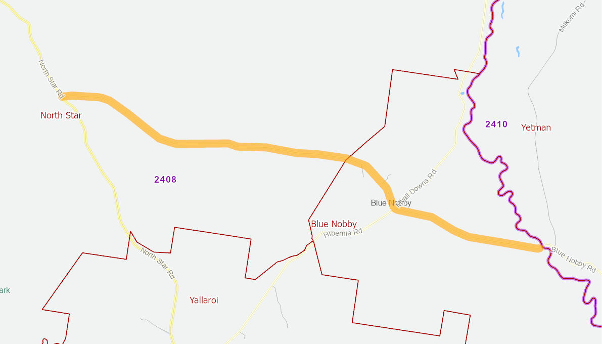 Blue Nobby Road (rural road) - 121873-22NSW-RTR | Infrastructure ...