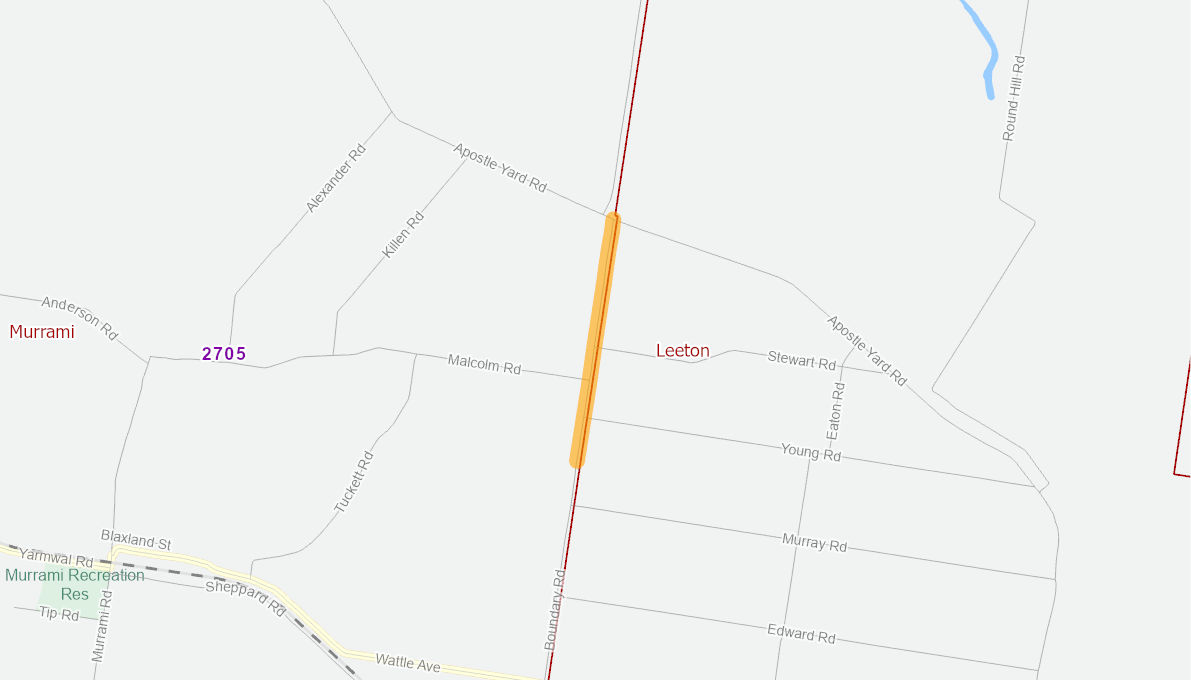 Boundary Road (Rural Road) - 123448-23NSW-RTR | Infrastructure Investment Program